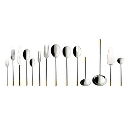 Villeroy & Boch VILLEROY & BOCH Besteck-Set "Tafelbesteck Ella 70er Set silber-gold", bunt, Essbesteck-Sets