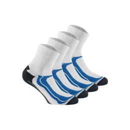 Rohner Socks Damen Sneakersocken "Socken Basic Quarter Sport 4er Pack", Gr. 43, wei&szlig;, Obermaterial: 40% Baumwolle CO. 38% Polyester PES. 20% Polyamid