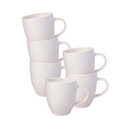 Becher "Kaffeebecher Crafted 358 ml 6er Set", 6 tlg., beige, LIKE. BY VILLEROY & BOCH, Trinkgef&auml;&szlig;e