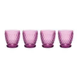 Villeroy & Boch VILLEROY & BOCH Whiskyglas "Becher Boston Coloured 330 ml 4er Set", pink, Trinkgef&auml;&szlig;e