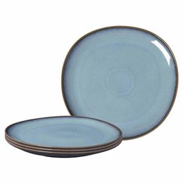 Servierplatte "Servierplatten Lave &oslash; 32 cm 4er Set", blau, LIKE. BY VILLEROY & BOCH, Servierplatten