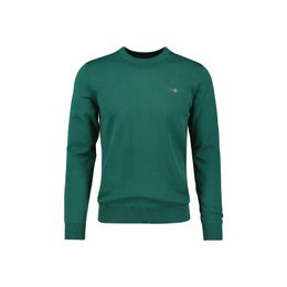 Gant Herren Sweater "Strickpullover CLASSIC COTTON C-NECK", gr&uuml;n, Gr. XL, Obermaterial: 100% Baumwolle CO., Sweatshirts