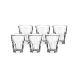 Leonardo Schnapsglas "Schnapsgl&auml;ser Rock 50 ml 6er Set transparent", bunt, Trinkgef&auml;&szlig;e