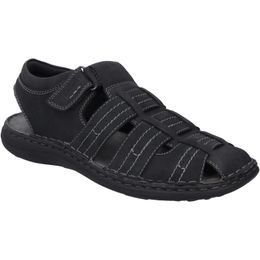 Josef Seibel Herren Sandale "Vincent 06, schwarz", Gr. 40, schwarz, Obermaterial: 100% Rindsleder Leather cow., Schuhe