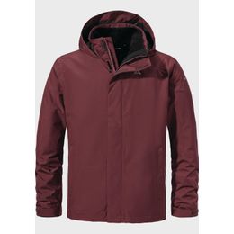 Sch&ouml;ffel SCH&Ouml;FFEL Herren Doppeljacke "3in1 Jacket Partinello M", rot, Gr. 58, Aussenjacke Oberstoff : Aussenseite: 100% Polyester (Membran: Polyurethan)