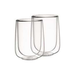 Villeroy & Boch VILLEROY & BOCH Thermoglas "Latte-Macchiato-Becher Artesano Hot & Cold 360 ml 2er Set transparent", 2 tlg., bunt, Trinkgef&auml;&szlig;e