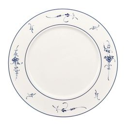 Villeroy & Boch VILLEROY & BOCH Pizzateller "Platzteller Vieux Luxembourg &oslash; 30,5 cm wei&szlig;-blau", bunt, Speiseteller