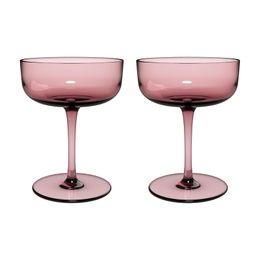 Sektglas "Sektschalen / Dessertschalen Like Glass 100 ml 2er Set", 2 tlg., pink, LIKE. BY VILLEROY & BOCH, Trinkgef&auml;&szlig;e