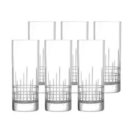 ST&Ouml;LZLE Longdrinkglas "Longdrinkbecher New York Bar Manhattan 405 ml 6er Set transparent", 6 tlg., bunt, Trinkgef&auml;&szlig;e