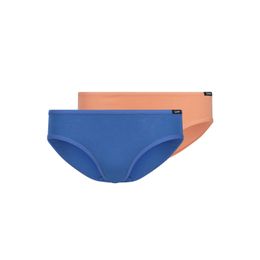 Skiny Kinder Slip "Slip 2er Pack", Gr. 152, blau, Obermaterial: 95% Baumwolle CO. 5% Elasthan EL., Unterhosen