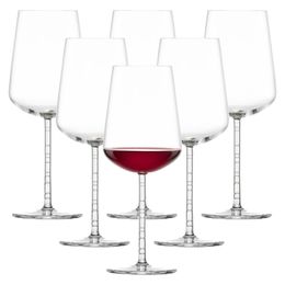 ZWIESEL GLAS Rotweinglas "Bordeaux Rotweingl&auml;ser Journey 633 ml 6er Set transparent", 6 tlg., bunt, Trinkgef&auml;&szlig;e