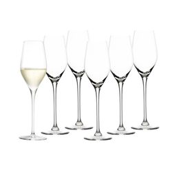 ST&Ouml;LZLE Sektglas "Champagnerkelche Exquisit Royal 265 ml 6er Set transparent", bunt, Trinkgef&auml;&szlig;e