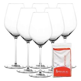 Spiegelau Weinglas "Universalgl&auml;ser + Poliertuch Hi-Lite 510 ml 6er Set transparent", 6 tlg., bunt, Trinkgef&auml;&szlig;e