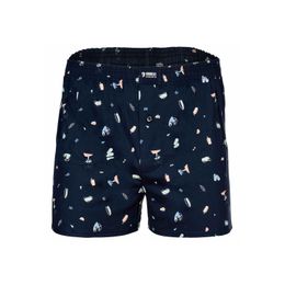 Happy Shorts Herren Webboxer "Web-Boxershorts 1er Pack", Gr. L, bunt, Obermaterial: 100% Baumwolle CO., Unterhosen