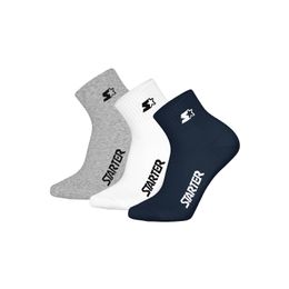starters STARTER Damen Kurzsocken "Socken STARTER 3pk Quarter Socks 3er Pack", Gr. 39, bunt, Obermaterial: 63% Baumwolle CO. 31% Polyester PES. 3% Polyamid