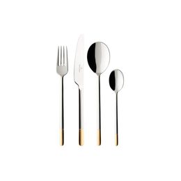 Villeroy & Boch VILLEROY & BOCH Besteck-Set "Tafelbesteck Ella 24er Set silber-gold", bunt, Essbesteck-Sets
