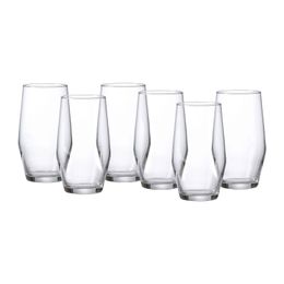 Ritzenhoff & Breker Longdrinkglas "Longdrinkgl&auml;ser Salsa 370 ml 6er Set transparent", 6 tlg., bunt, RITZENHOFF & BREKER, Trinkgef&auml;&szlig;e