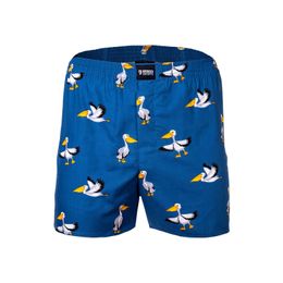 Happy Shorts Herren Webboxer "Web-Boxershorts 1er Pack", Gr. S, bunt, Obermaterial: 100% Baumwolle CO., Unterhosen
