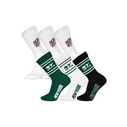 NFL Herren Kurzsocken "Socken NFL 6Pack Crew Socks 6er Pack", Gr. 39, bunt, Obermaterial: 58% Baumwolle CO. 39% Polyester PES. 3% Elasthan EL., Socken