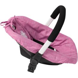 Bayer Chic 2000 CHIC2000 Kinder Puppen Autositz "mit Adapter", pink, Kunststoff, Polyester, Stahl, B:30cm H:35cm T:30cm, Puppenausstattungen, passend f&uuml;r Puppenwagen