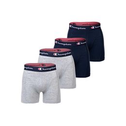 Champion Herren Boxershorts "Boxershort 4er Pack", Gr. M, grau, Obermaterial: 95% Baumwolle CO. 5% Elasthan EL., Unterhosen
