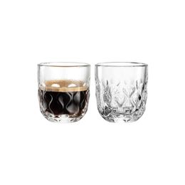 Leonardo Espressoglas "Espressogl&auml;ser (2) Gocce 60 ml 2er Set transparent", 2 tlg., bunt, Trinkgef&auml;&szlig;e