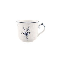 Villeroy & Boch VILLEROY & BOCH Tasse "Kaffeetasse Vieux Luxembourg 120 ml wei&szlig;-blau", bunt, Trinkgef&auml;&szlig;e