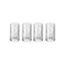 Koziol Schnapsglas "Stamper Superglas Club No. 7 40 ml 4er Set transparent", 4 tlg., bunt, Trinkgef&auml;&szlig;e