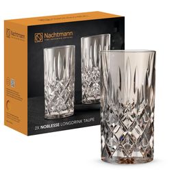 Nachtmann Longdrinkglas "Longdrinkgl&auml;ser Noblesse Colors 395 ml 2er Set", 2 tlg., grau, Trinkgef&auml;&szlig;e