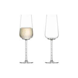 ZWIESEL GLAS Champagnerglas "Champagnergl&auml;ser Journey 358 ml 2er Set transparent", 2 tlg., bunt, Trinkgef&auml;&szlig;e