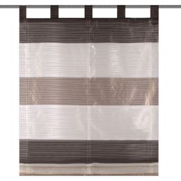 Raffrollo Home Wohnideen, B:60cm H:130cm, grau, Voile, Obermaterial: 100% Polyester, Wohnzimmer, Raffrollos, "GABI", Effektvoile