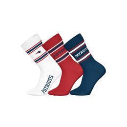 NFL Damen Kurzsocken "Socken NFL 3Pack Crew Socks 3er Pack", Gr. 39, bunt, Obermaterial: 58% Baumwolle CO. 39% Polyester PES. 3% Elasthan EL., Socken