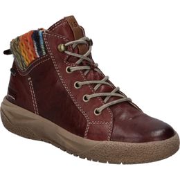 Josef Seibel Damen Stiefelette "Alina 52, bordo-kombi", Gr. 38, rot, Obermaterial: 80% Rindsleder Leather cow. 20% Textilmaterial TEXMAT., Schuhe