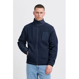 Blend Herren Fellimitatjacke "BHBrooks", blau, Basic, Gr. S, unifarben, 100% Polyester, Jacken, Kuschelige Teddyjacke mit Taschen