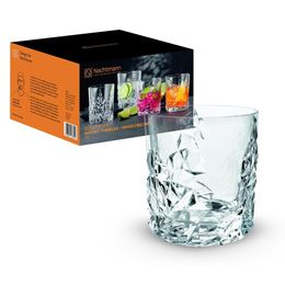 Nachtmann Whiskyglas "Whiskygl&auml;ser Sculpture 340 ml 4er Set transparent", 4 tlg., bunt, Trinkgef&auml;&szlig;e