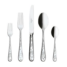Villeroy & Boch VILLEROY & BOCH Besteck-Set "Tafelbesteck f&uuml;r 6 Personen Toy's Delight 30er Set silber", 30 tlg., silber, Essbesteck-Sets