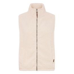 oxmo Damen Fleeceweste "Fleeceweste OXBERINA", beige, Gr. XL, Obermaterial: 100% Polyester PES., Westen