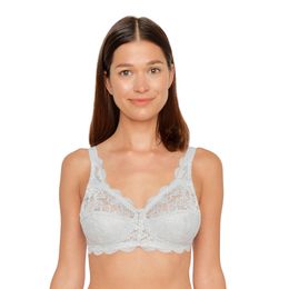 SuSa Damen B&uuml;gelloser BH "2er Pack BH ohne B&uuml;gel Latina", Gr. 80, bunt, Spitze, Obermaterial: 77% Polyamid PA. 15% Baumwolle CO. 8% Elasthan EL., BHs