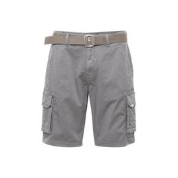11 Project Herren Cargoshorts "Cargoshorts PRFribo", grau, Gr. L, Obermaterial: 97% Baumwolle CO. 3% Elasthan EL., Hosen