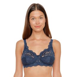 SuSa Damen B&uuml;gelloser BH "2er Pack BH ohne B&uuml;gel Latina", Gr. 75, bunt, Spitze, Obermaterial: 77% Polyamid PA. 15% Baumwolle CO. 8% Elasthan EL., BHs