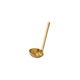 APS Sch&ouml;pfl&ouml;ffel "BULQ, L&ouml;ffel aus 18/8 Edelstahl, im 4er Set", L: 23cm, gold, Kochl&ouml;ffel, Fassungsverm&ouml;gen von 120 ml, ideal zum Servieren von Saucen