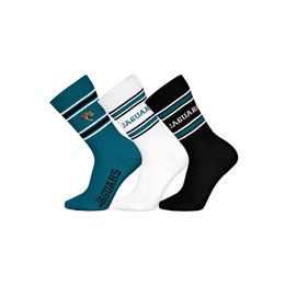 NFL Damen Kurzsocken "Socken NFL 3Pack Crew Socks 3er Pack", Gr. 43, bunt, Obermaterial: 58% Baumwolle CO. 39% Polyester PES. 3% Elasthan EL., Socken