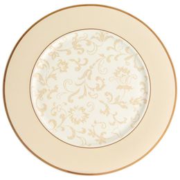 Villeroy & Boch VILLEROY & BOCH Speiseteller "Platzteller Ivoire &oslash; 30,6 cm wei&szlig;-gold", L:30,6cm, bunt, Speiseteller