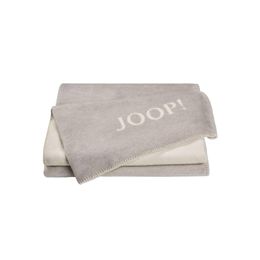 JOOP! Wohndecke JOOP, B:150cm, wei&szlig;, Obermaterial: 58% Baumwolle CO. 35% Polyacryl PAN. 7% Polyester PES., Wohndecken, "Wohndecken 1er Pack"