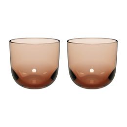 Glas "Wassergl&auml;ser Like Glass 280 ml 2er Set", 2 tlg., braun, LIKE. BY VILLEROY & BOCH, Trinkgef&auml;&szlig;e