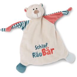 Nici Baby Schmusetuch "My first Nici Kollektion, B&auml;r, Schlaf R&auml;uB&auml;r", bunt, Polyester, Schnuffelt&uuml;cher, mit aufgestickten Augen