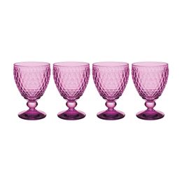 Villeroy & Boch VILLEROY & BOCH Rotweinglas "Rotweingl&auml;ser Boston Coloured 310 ml 4er Set", pink, Trinkgef&auml;&szlig;e