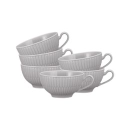 Seltmann Weiden Tasse "Teetassen Amina 0,14 l 6er Set", 6 tlg., grau, Trinkgef&auml;&szlig;e