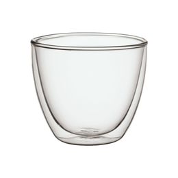 Villeroy & Boch VILLEROY & BOCH Thermoglas "Doppelwandiger Becher Manufacture Rock 250 ml transparent", 1 tlg., bunt, Trinkgef&auml;&szlig;e