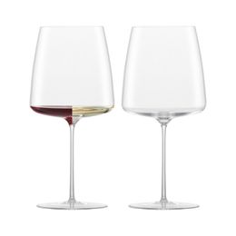 ZWIESEL GLAS Rotweinglas "Rotweingl&auml;ser Simplify 740 ml 2er Set transparent", 2 tlg., bunt, Trinkgef&auml;&szlig;e